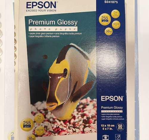 Фотобумага epson premium 13х18, 50 листов пачка