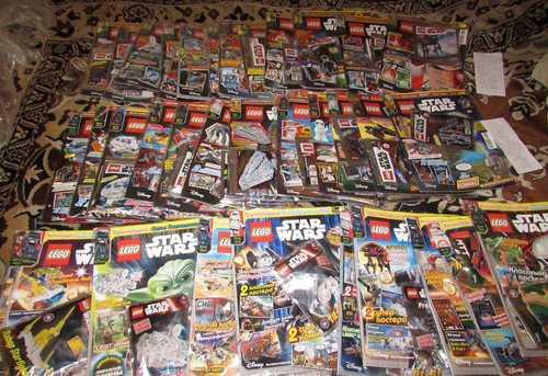 Lego Star Wars. Журналы. Комплект. С полибэгами