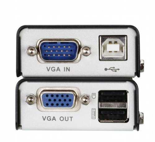 USB,VGA, Мини KVM-удлинитель по кабелю Aten CE100