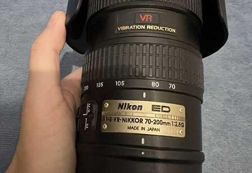 Объектив Nikon af s vr 70-200 2.8