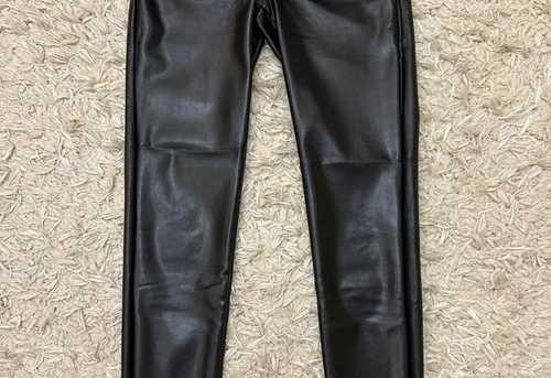Кожаные ленинсы джинсы брюки calzedonia р-р S