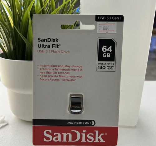 Usb флешка оригинал,64гб Sandisk