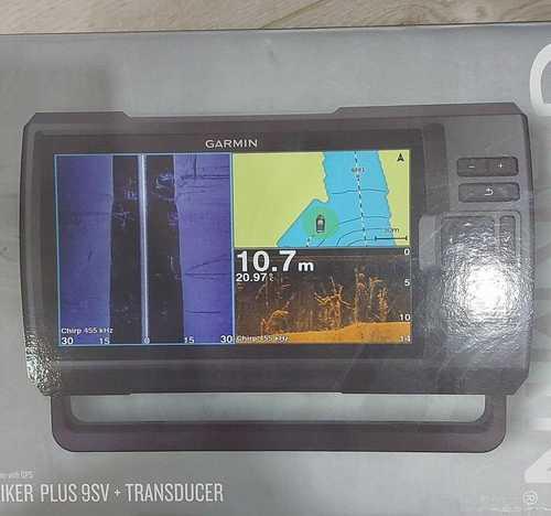 Эхолот garmin striker vivid 9sv с датчиком gt52hw