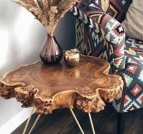Мебель из слэба c эпоксидкой, loft металлоконструк