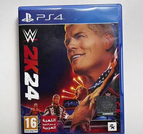 Игра wwe 2k24 ps4 диск