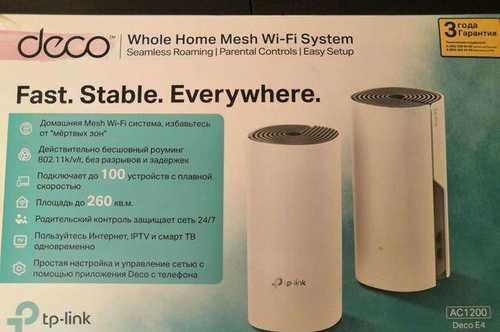 Wi-Fi mesh система tp-link Deco E4