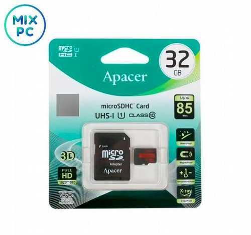 Флеш карта microSD 32GB Apacer (SD адаптер)