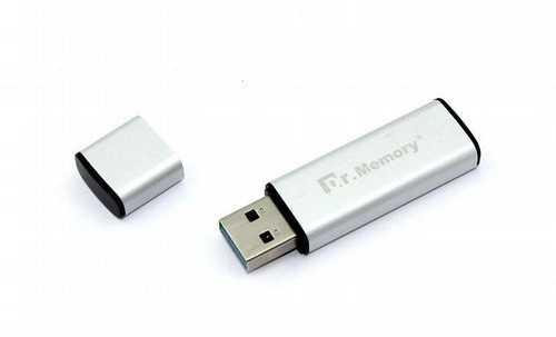 Флешка USB Dr. Memory 009 4Гб, USB 3.0, серебристы