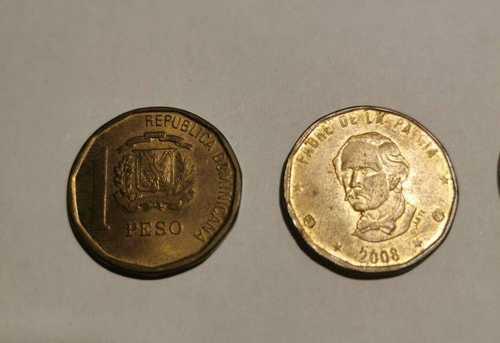 Монеты Куба, Мексика, Доминикана