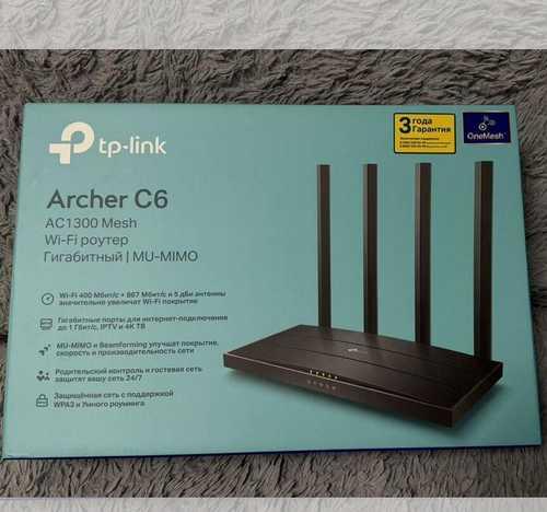 Wifi роутер TP link archer c6