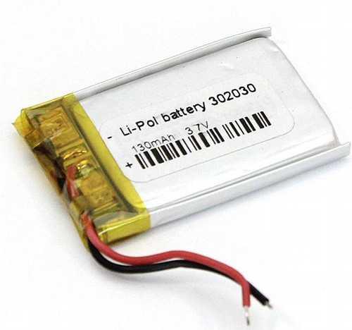 Аккумулятор Li-Pol (батарея) 3*20*30мм 2pin 3.7V/130mAh