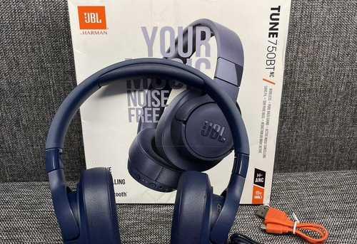 Беспроводные наушники JBL tune 750 BT синие б/у