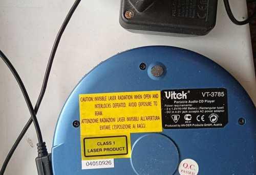 CD-audio-плеер portable Vitek Vt-3785 носимый