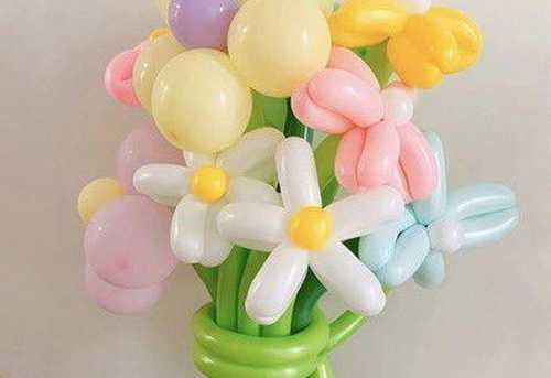 Воздушные шары цветы букет ромашек