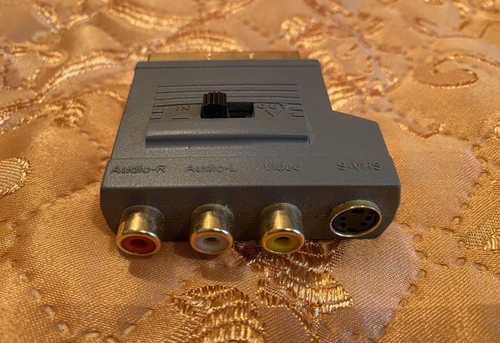 Переходник Scart - 3RCA + S-VHS