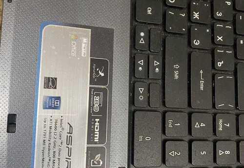 Ноутбук Acer Aspire 538 G на запчасти