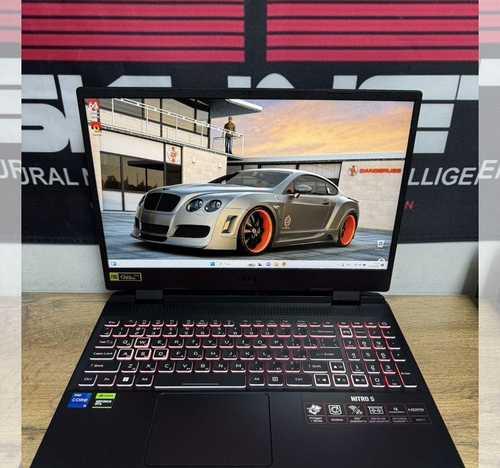 15.6 Acer Nitro 5, i5-12450H, 16Gb, RTX 3050, NEW