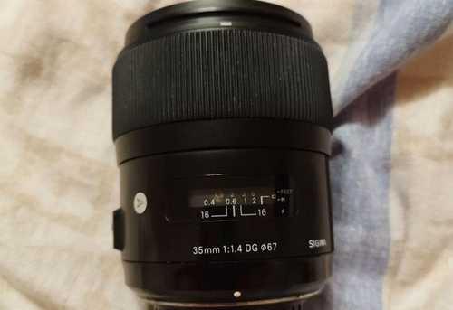 Sigma ART 35mm 1.4 Nikon F