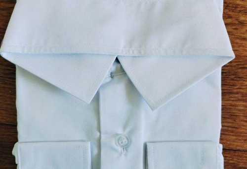 Рубашка белая с длинным рукавом для мальчика, 128