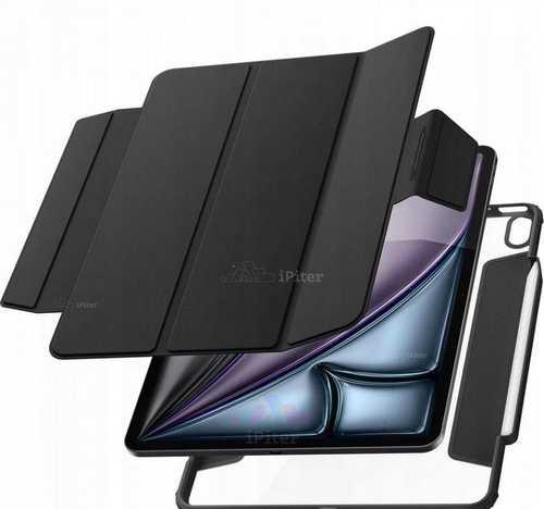 Чехол Spigen Air Skin Pro для iPad Air 6 (2024) 13 Чёрный