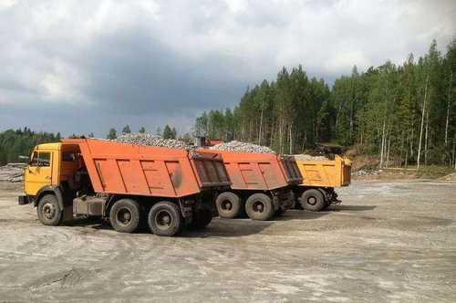 Песок щебень отсев пгс около доставка камазом