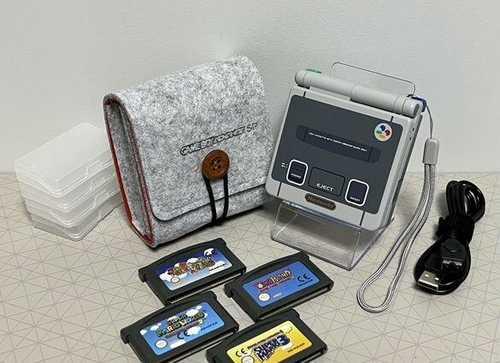 Game Boy Advance SP IPS-mod «SuperFamicom Edition»