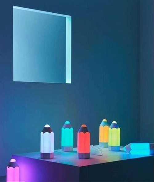 Пеларбойнастольная лампа, светодиодная, разноцветн