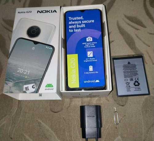 Смартфон Nokia G20 128Гб (синий)