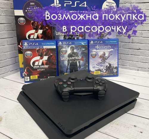 Приставка PS4 Slim 500GB 2 ревизия (как новая)