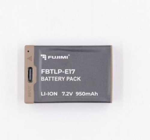 Аккумулятор Fujimi fbtlp-E17 (950 mAh) для цифровых фото и видеокамер с портом type-C