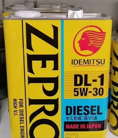 Масло моторное idemitsu zepro diesel DL-1 5W30