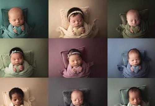 Фоны трикотажные для съёмки новорождённых