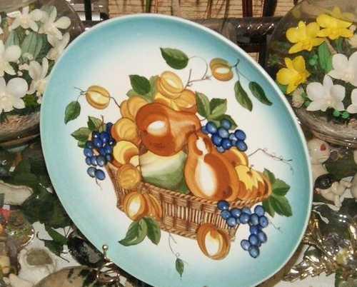 Настенное блюдо тарелка натюрморт зик