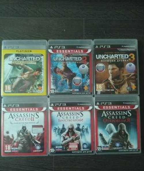 Коллекция Assassin's Creed и Uncharted для PS3