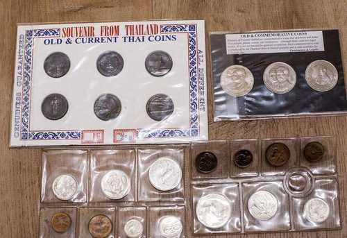 Наборы монет в упаковках Таиланд и юар