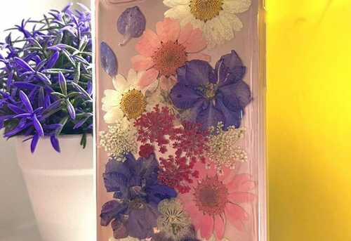 Чехол на iPhone 7 из эпоксидной смолы с цветами
