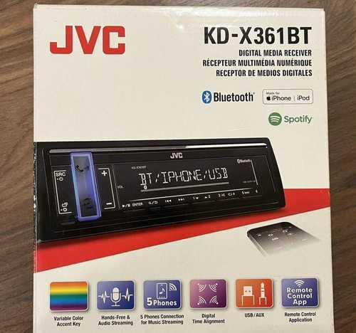 Магнитола JVC с блютузом