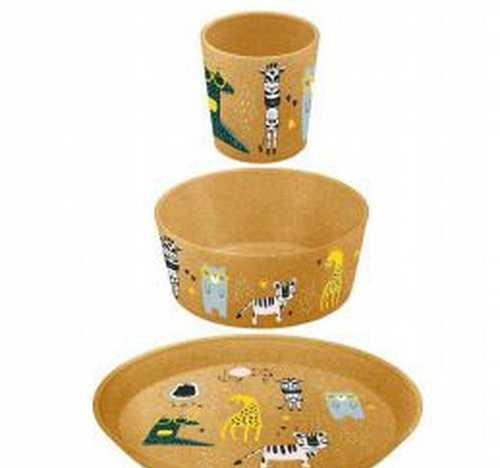 Детский набор: тарелка, миска и чашка (3 шт.) Kozi