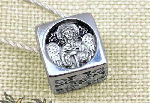Серебряная Бусина "Ангел-Хранитель" с эмалью