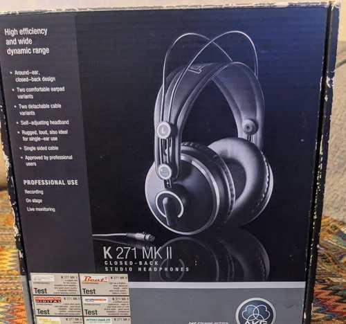 Студийные наушники закрытые AKG k271 mk2