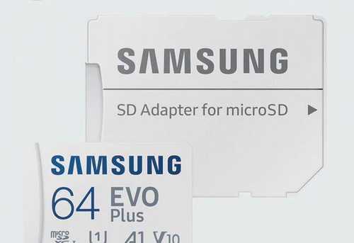 Карта памяти samsung EVO Plus Micro SD 64gb