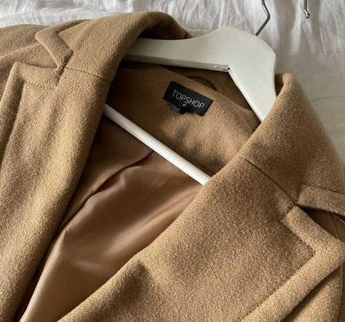 Кейп, пальто бежевое Topshop, xs