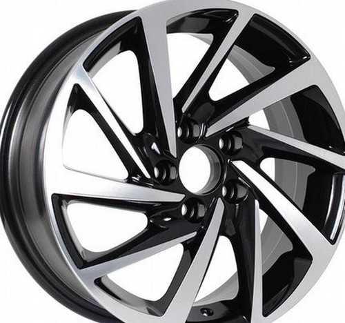 KDW KD1530 : 6x15 4*100 Et:46 Dia:54.1 Black Front Polished