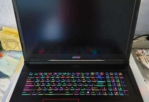Игровой ноутбук MSI GE73 8RF raiderrgb