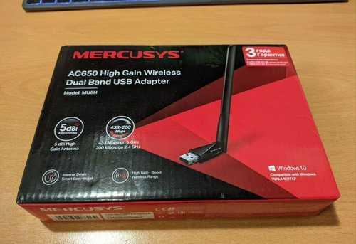 USB Wi-Fi 2.4 5 ггц модем Mercusys MU6H ac650