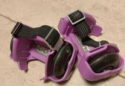 Ролики на обувь с подсветкой детские