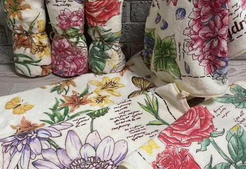 Кухонные полотенца " Цветущий сад" набор 4 шт