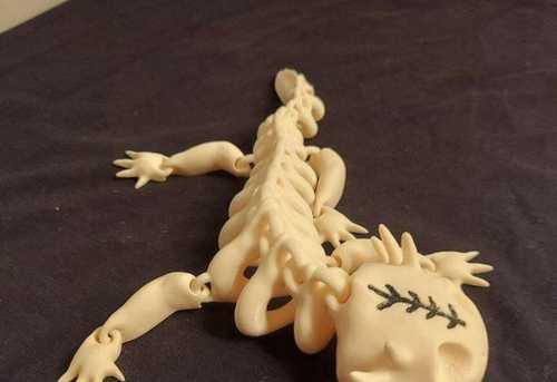 Аксолотль скелет игрушка 3D печать