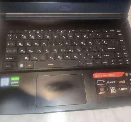 Игровой ноутбук msi MS-16R3