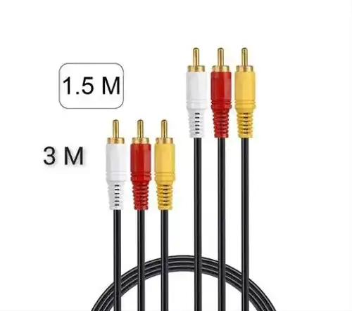 AV кабель аудио тюльпаны 3RCA - 3RCA